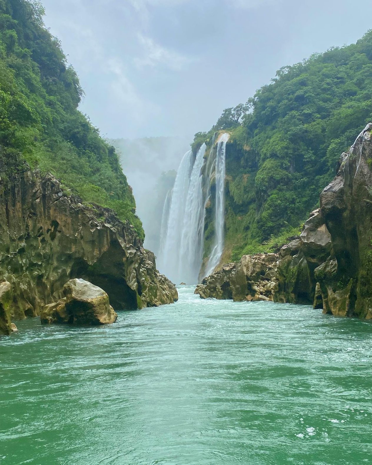 We're Loving The Tamul Waterfall in Mexico
