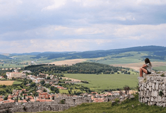 Climb Up To Crumbling Castle Ruins In Kosice, Slovakia
