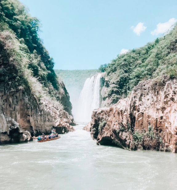 We're Loving The Tamul Waterfall in Mexico