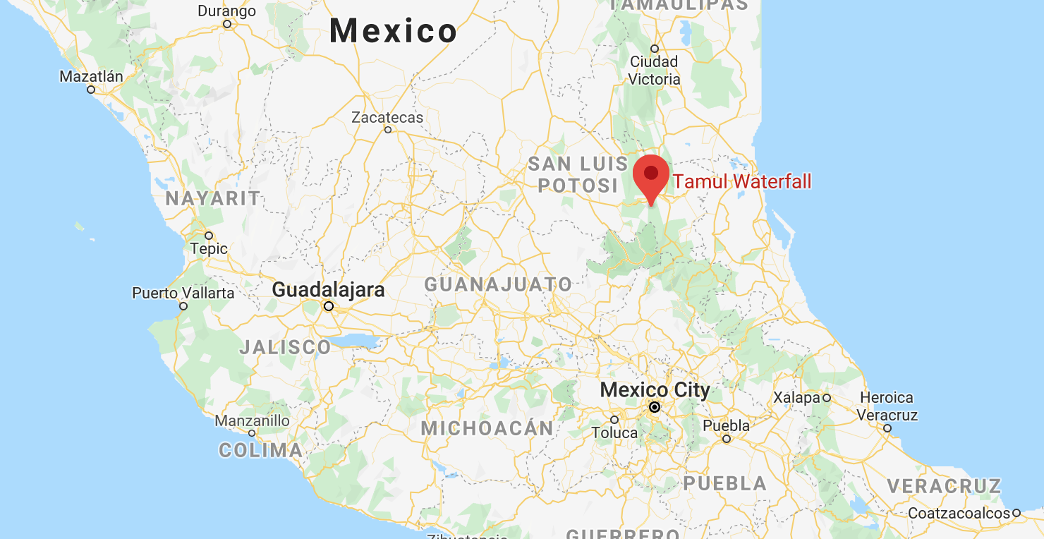 We're Loving The Tamul Waterfall in Mexico